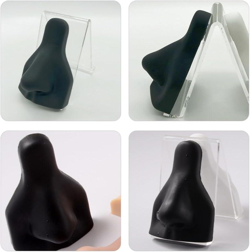 Exceart Jewelry Stand Set - Soft Silicone Nose Model for Acupuncture ...