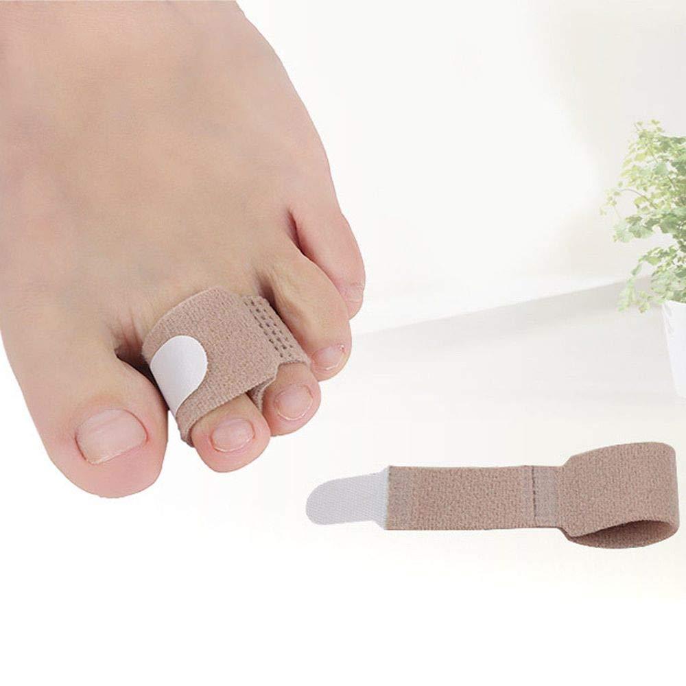 VIDELLY Fabric Toe Splint- 12 Pieces for Broken Toe, Hammer Toe ...