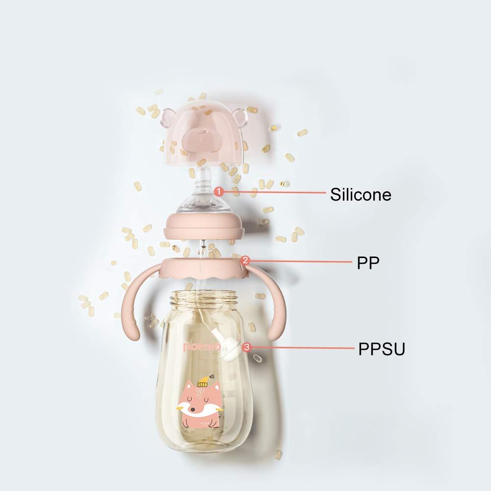 POTATO 10 oz PPSU Baby Feeding Bottle with Anti-Colic Silicone Nipples - Pink | Ideal for ...