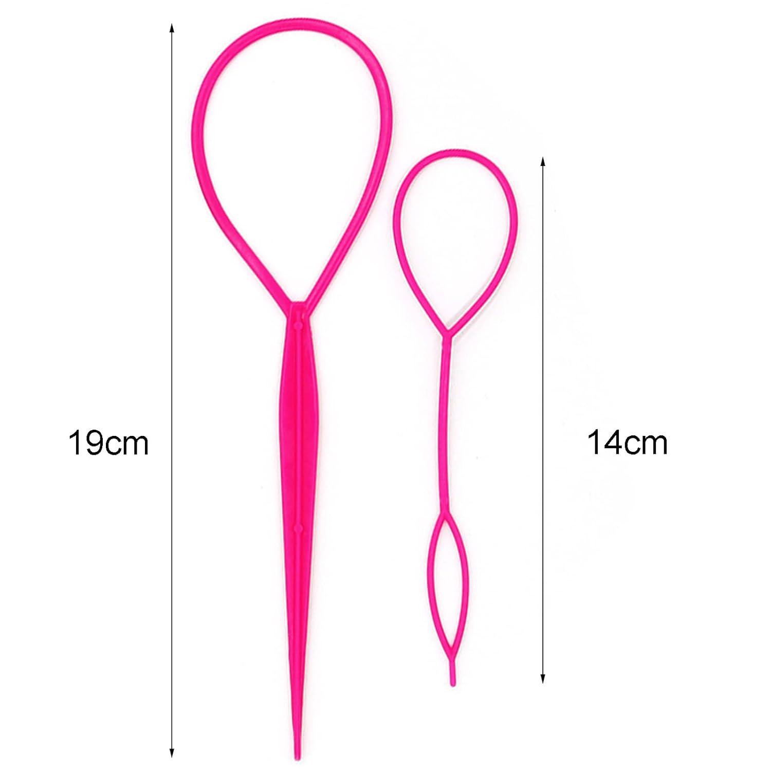 iTauyees Hairstyle Aid | Hair Tail Twister Band Bun Styler | Rose ...