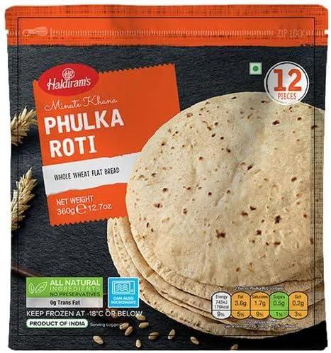 Haldiram's Phulka Roti | 360G | Roti | Ready to Eat | 100% Fresh ...