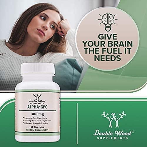 Alpha GPC Choline Brain Supplement (60 Count) - 600mg Servings ...