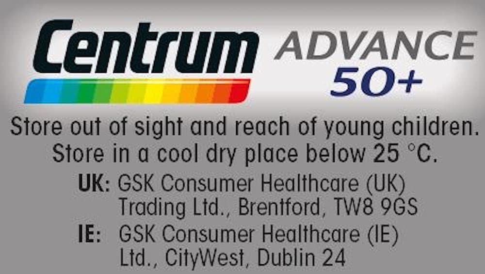 Centrum Advance 50+ Multivitamin & Mineral Tablets - 30 Count - Vitamin ...
