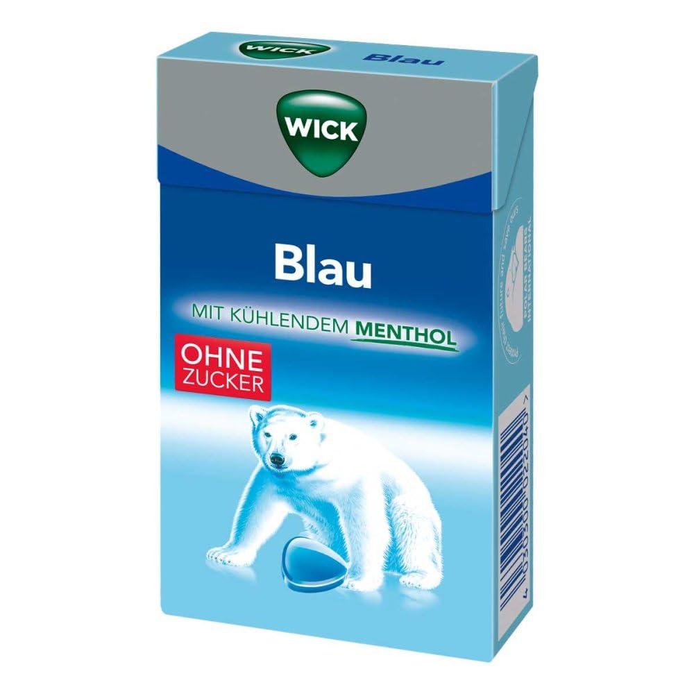 Wick Blue Menthol Candy - Sugar-Free Refreshing Treats | International ...