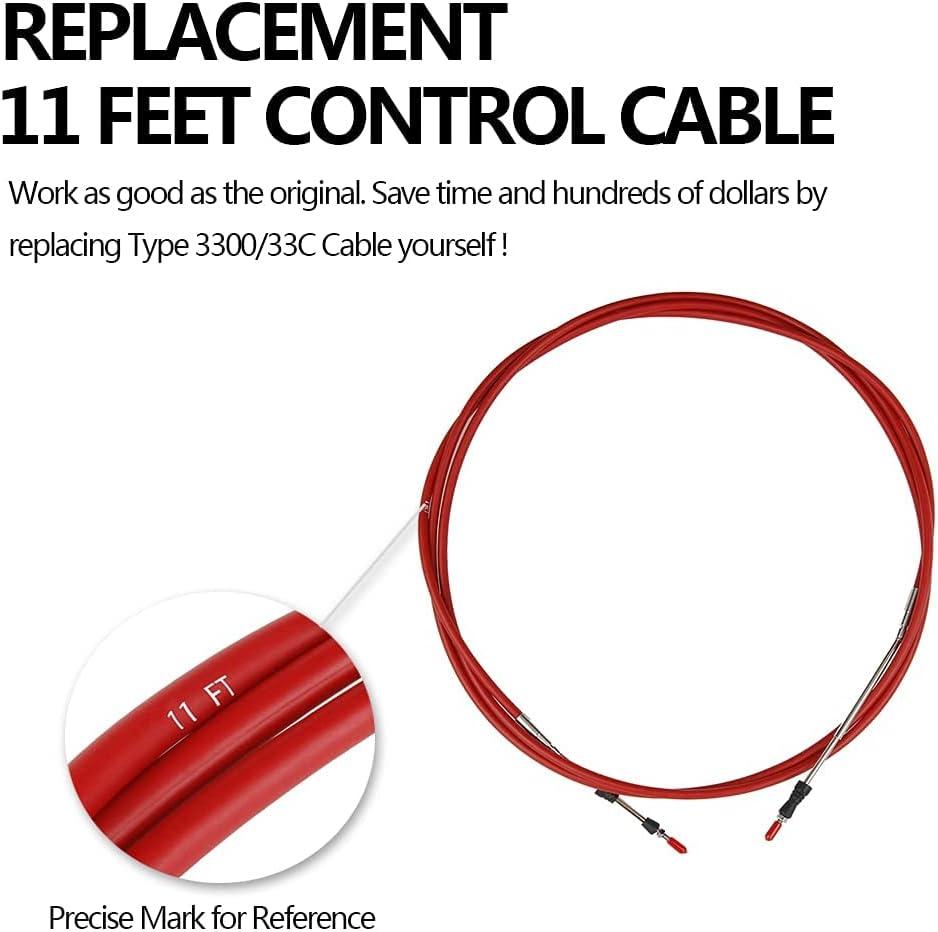 Dometic SeaStar Type 3300/33C Universal Control Cable 11ft for Yamaha ...