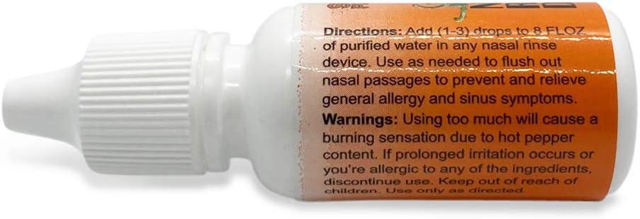 Sinus Plumber Pepper Nasal Rinse Drops for All Nasal Rinse Devices and ...