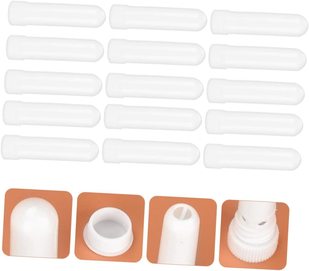 LALAFINA 15pcs Snorkel Empty Inhaler Tube Essential Oil Inhaler Nose ...