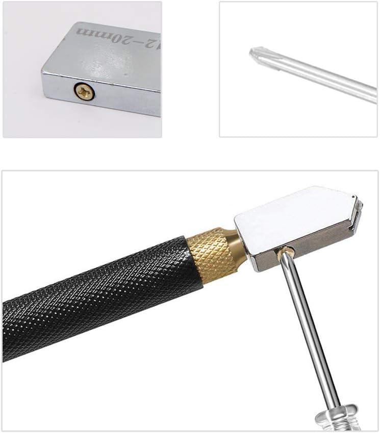 Pencil Style Glass Cutter Tool Set 2mm-20mm with Oil Feed Carbide Tip ...