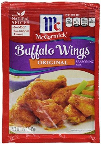 McCormick Original Buffalo Wing Seasoning Mix (1.6 oz Packets) 4 Pack ...