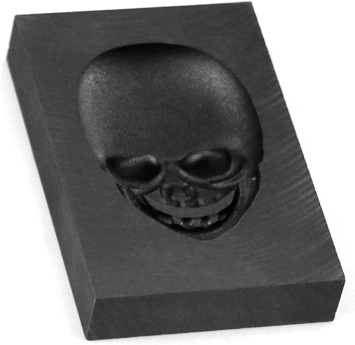 QWORK Casting Mold Skull Graphite Casting Ingot Mold Crucible Mould for ...