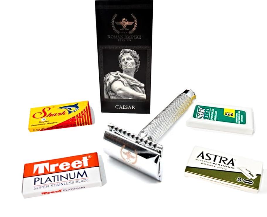 Razor Blades Club Caesar Double-Cutting Safety Razor - Roman Empire ...