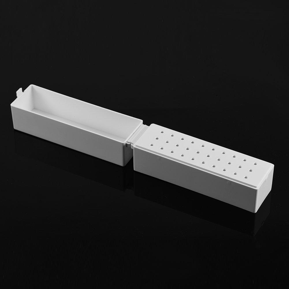 Foot Care Attachments Container - 30 Holes Nail Art Drill Grinding Head ...