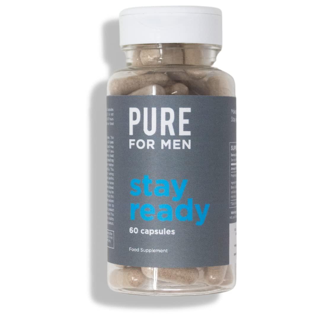 Pure for Men Original Cleanliness Stay Ready Fiber Supplement 60 Vegan ...
