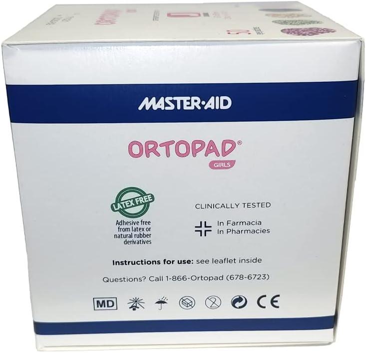 Ortopad Bamboo Girls Eye Patches 50/Box (Junior Size 0-2 yrs) - Ice ...