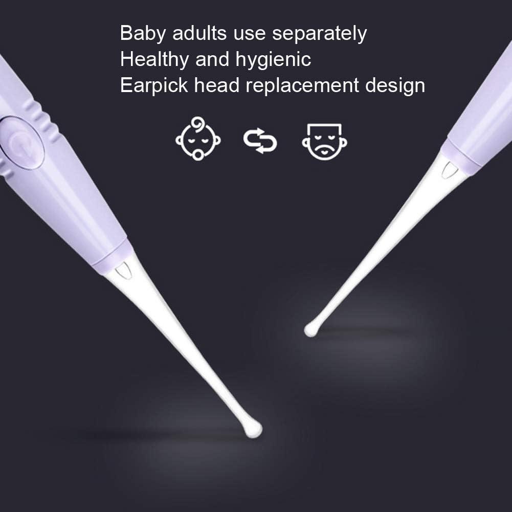 Electric Earpick with Focusing Light & Ergonomic Handle - Gentle Earwax ...
