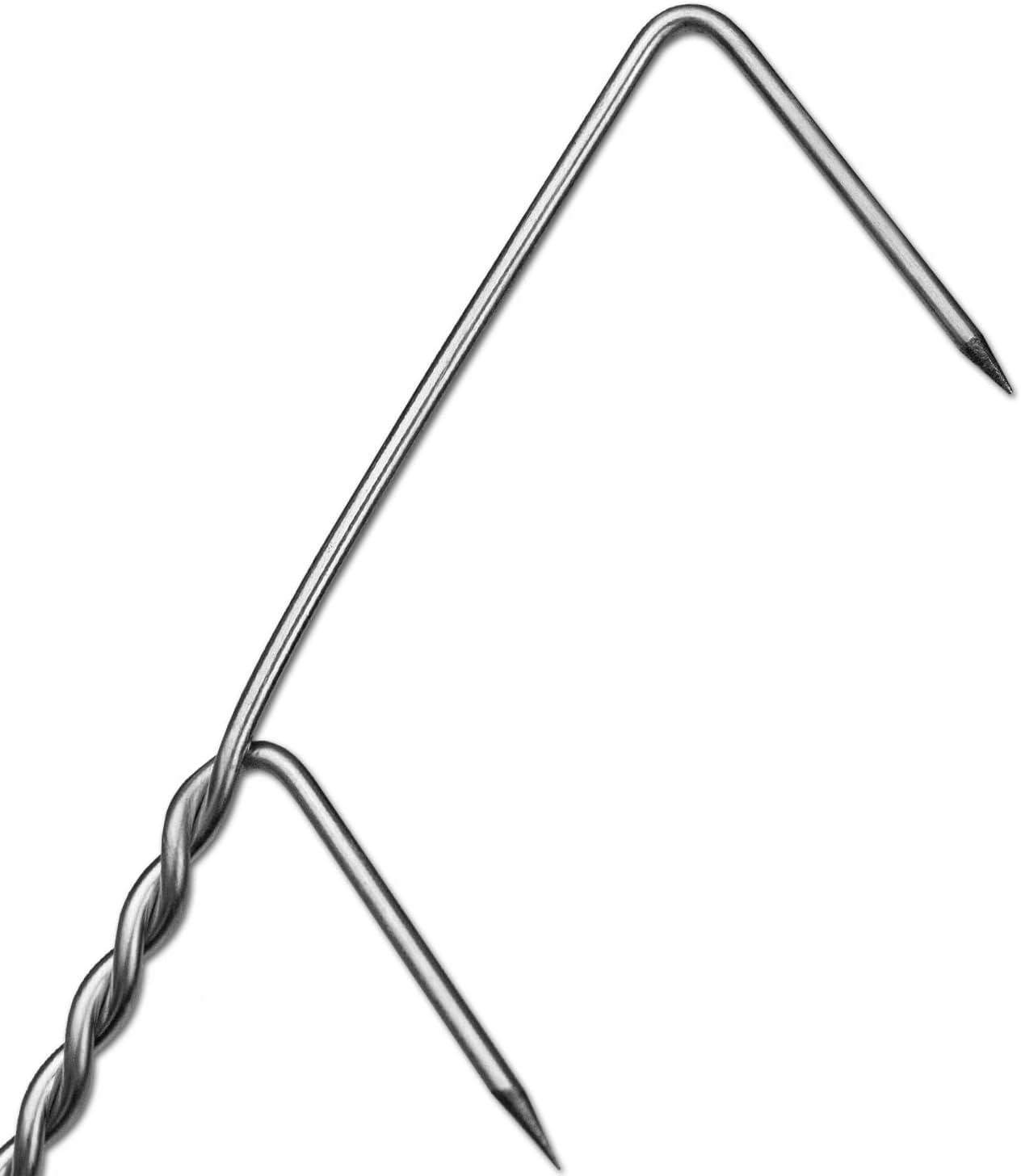 10 Pieces Wooden Handle Smoking Hooks - Double Tip 18.5 cm - Perfect ...