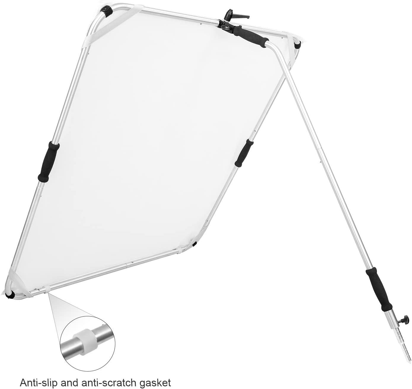 Fomito 39x39 inch Portable Hand-held Scrim Flag Light Reflector Panel ...