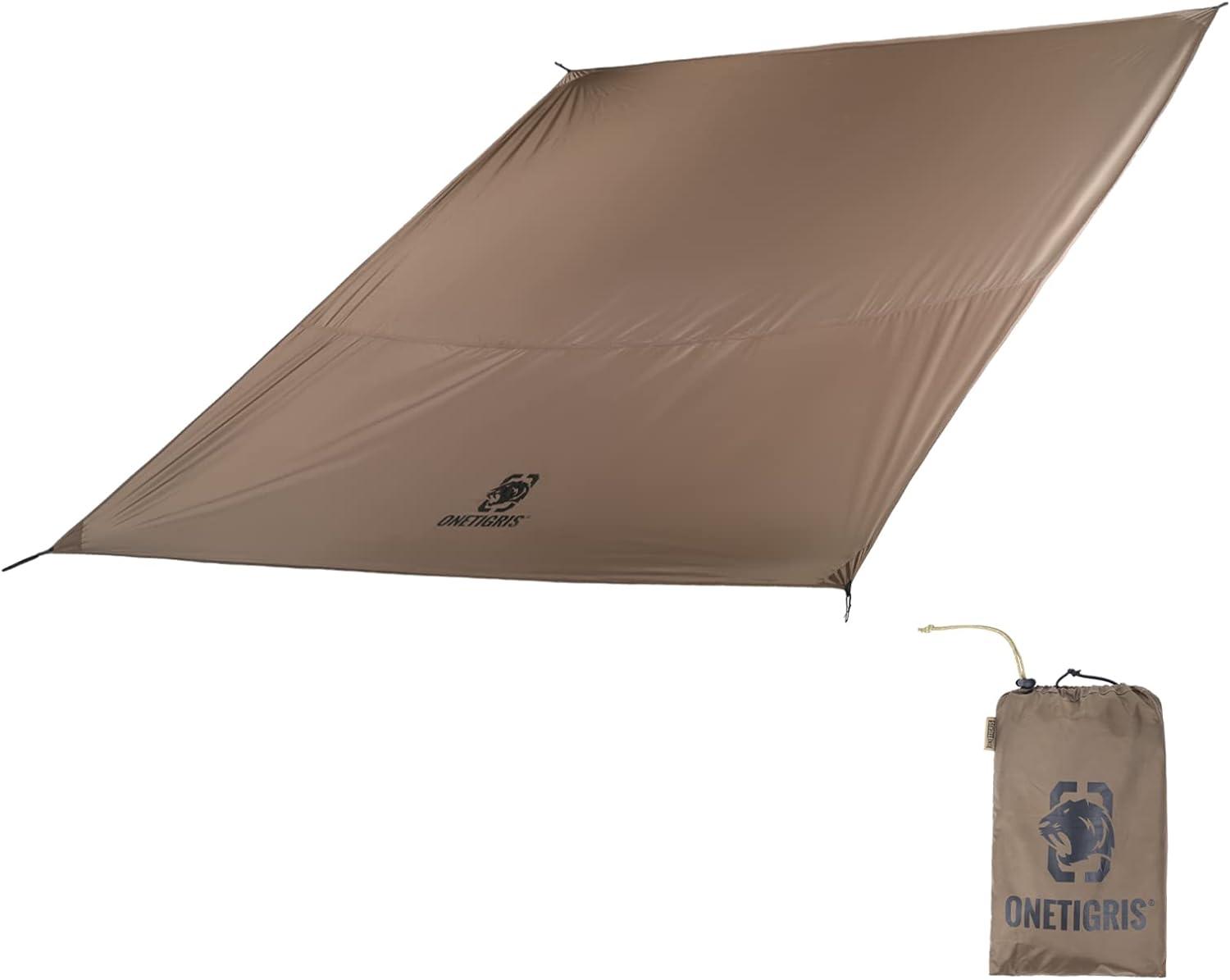 OneTigris 94x94 Large Waterproof Camping Tarp: Lightweight ...