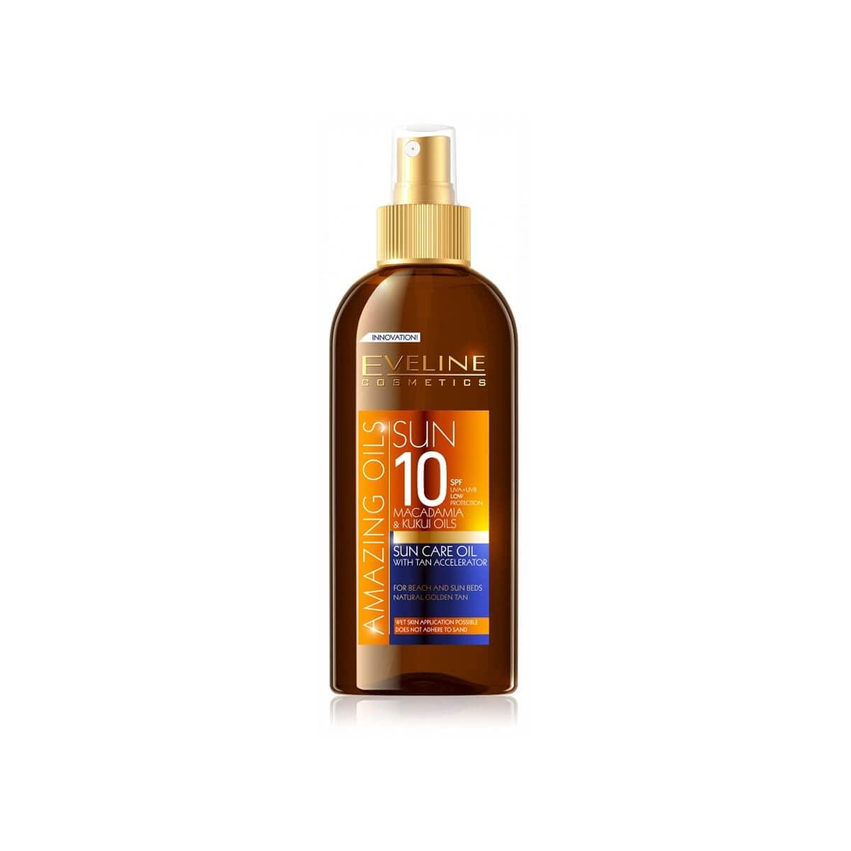 Eveline Cosmetics Sun Amazing Oils SPF 10 Sun Care Oil with Tan ...