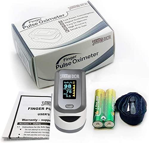 Finger Pulse Oximeter - SpO2 Blood Oxygen Monitor with Pulse Rate and ...