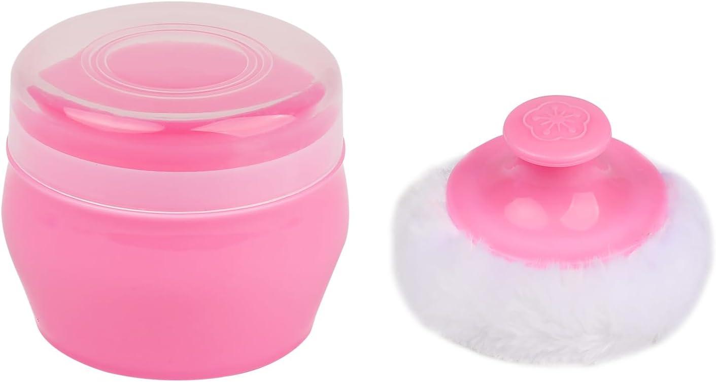 JNAWA Baby Powder Puff Box Drum - 2 Piece Set | Portable Sponge Body ...