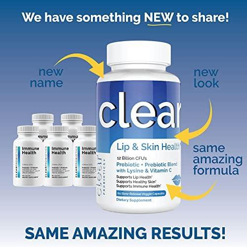 Clear Probiotics Lip and Skin Health - Cold Sore Defense - 12 Billion ...
