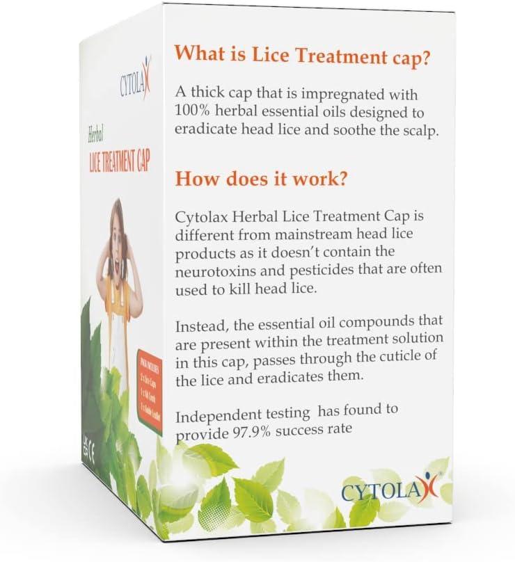 Cytolax Herbal Lice Treatment Cap | Fast-Acting Essential Oils for ...