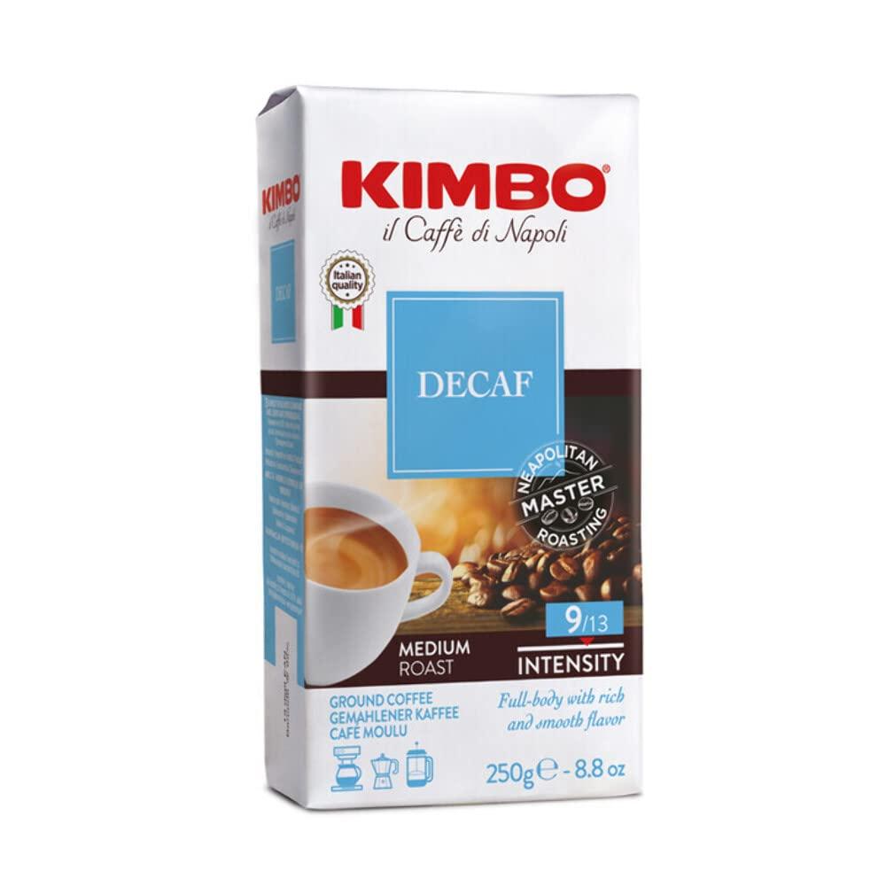 Kimbo Decaffeinated Ground Coffee - 250g Bag | Buy Now with Express ...