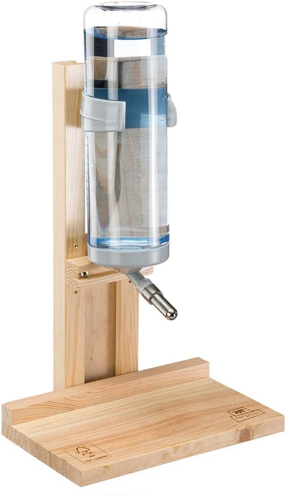 Wooden Stand Water Dispenser Holder for Rabbit & Guinea Pig Bottles ...