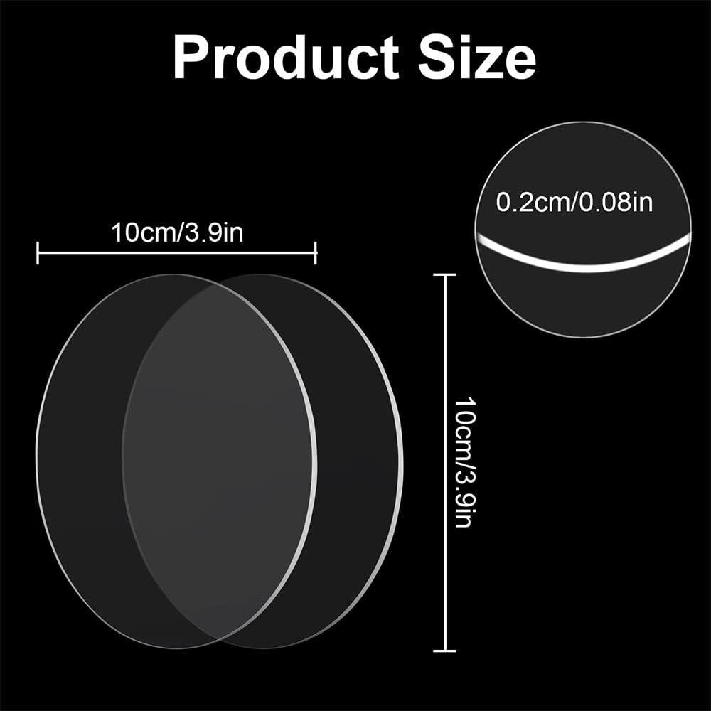 30 Clear Acrylic Circle Discs - 6 Inch Round Blanks for DIY Crafts and ...