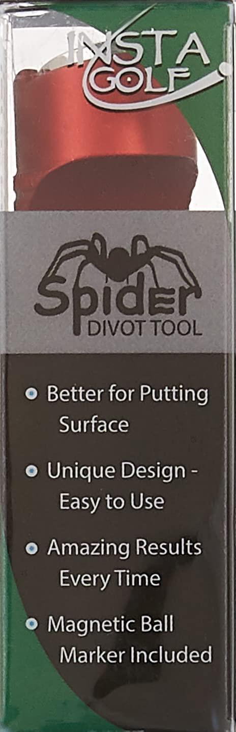 Insta Golf Spider Divot Tool Red - Repair Your Ball Marks with Ease ...