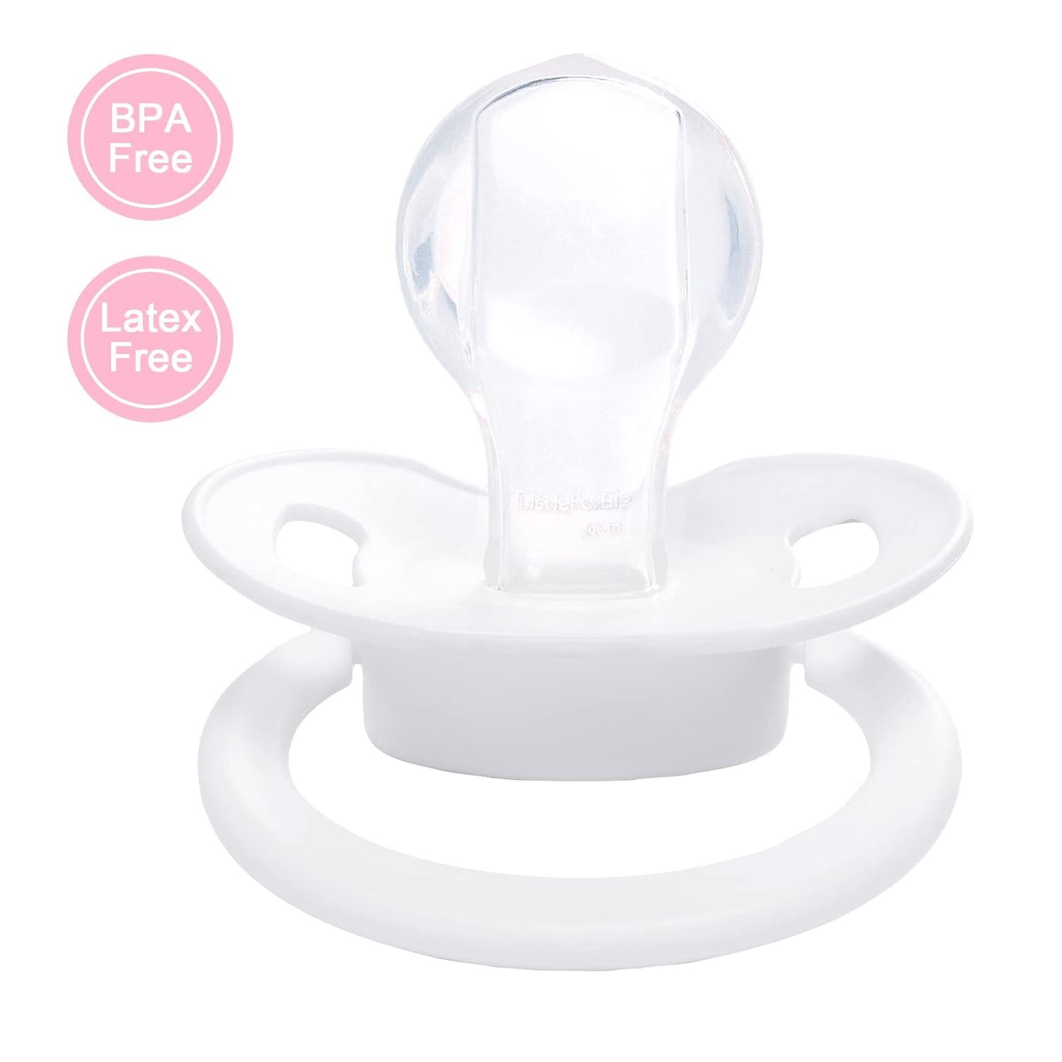 LittleForBig Large Shield Pacifier II - Adult Size White Vintage ...