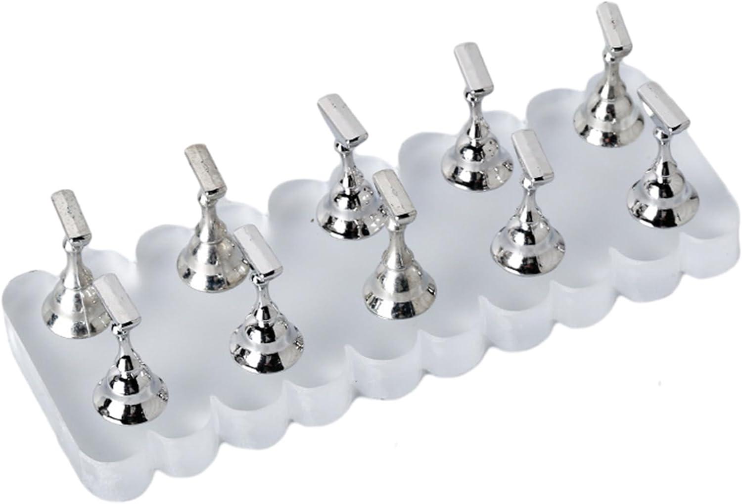 Acrylic Nail Art Practice Stand Fingernail Display Holder For False ...