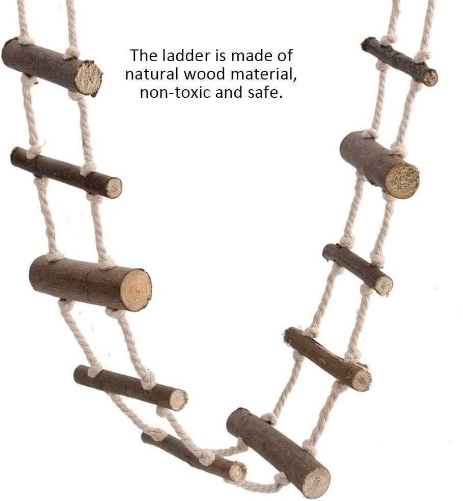 Pet Hamster Climbing Ladder Toys, Squirrel Suspension Rope Bridge ...
