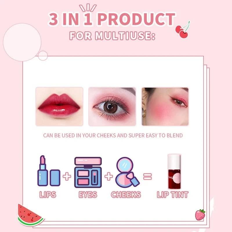 4 Colors Matte Velvet Lip Tint Set | Long-lasting Waterproof Korean Lip ...