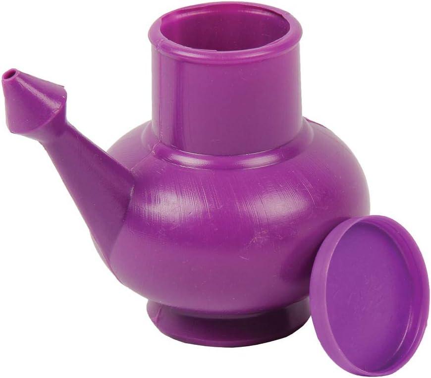 Yoga-Mad Genie Neti Pot Purple 240ml with Lid for Jalaneti | Dishwasher ...