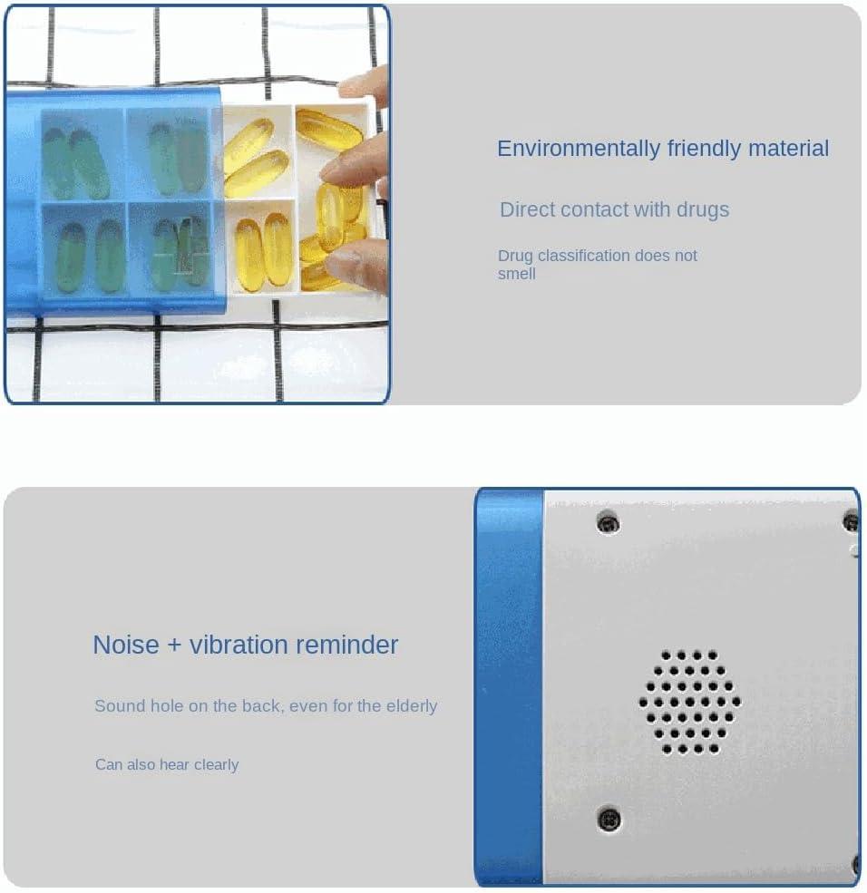 Durratou Electronic Pill Organizer with Timer Reminder - USB Automatic ...