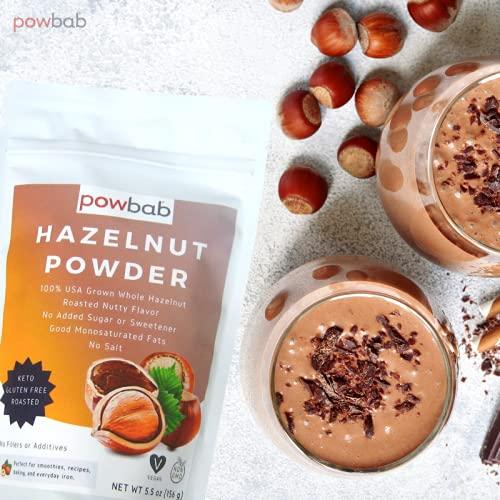 powbab Hazelnut Powder - 100% USA Grown Roasted Hazelnut Meal Flour for ...