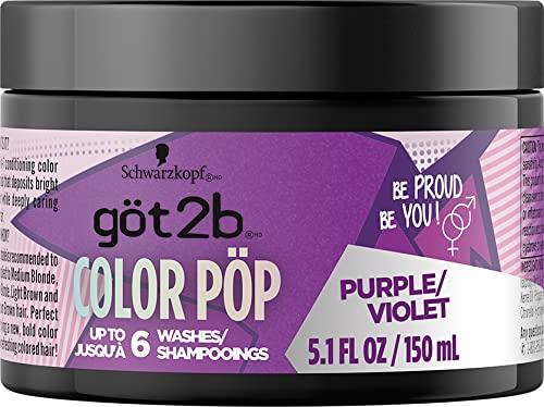 Got2b Color Pop Purple Hair Color Mask 5.1 oz - Semi-Permanent Dye ...