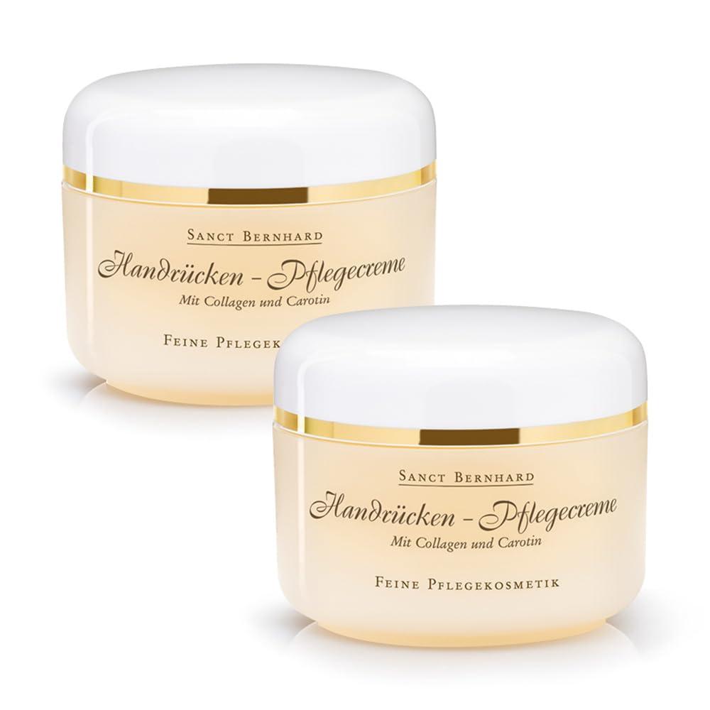 Sanct Bernhard Collagen Back of Hand Care Cream | 250 ml (2 x 125 ml) - Hydrating Moisturizer ...