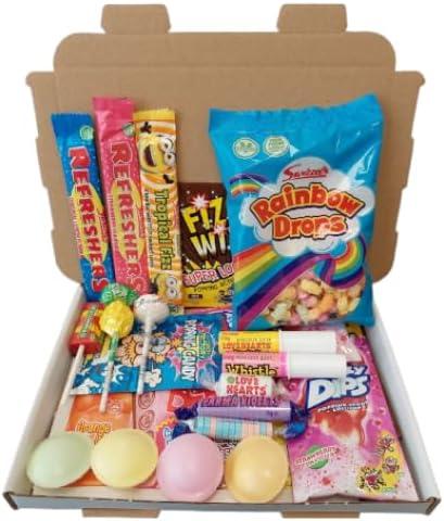 Retro Sweets Gift Box - Assortment of 20 Old Fashioned Sweets and Party ...