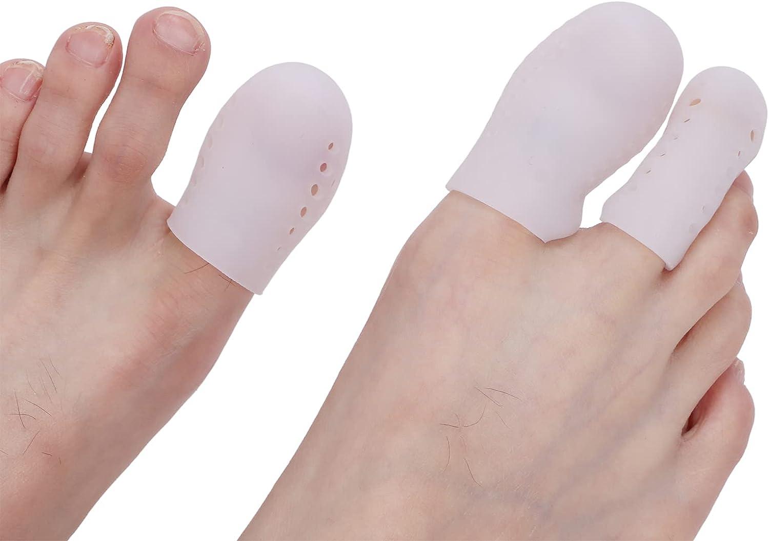 Gel Toe Caps - Big Toe Guards for Blister, Callus, and Ingrown Toenail ...
