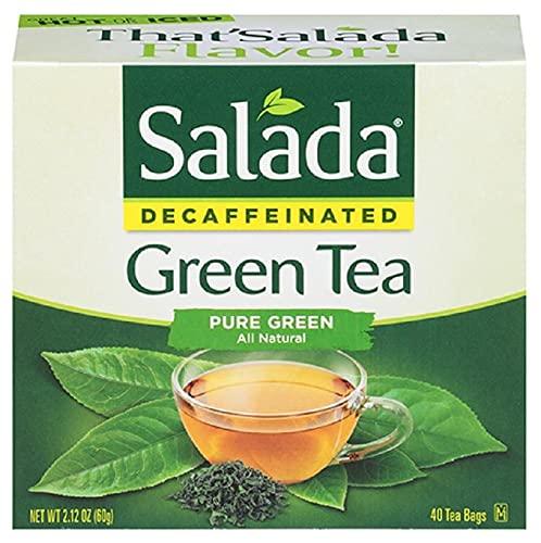 Salada Green Tea Naturally Decaffeinated - 40 Tea Bags | Refreshing ...
