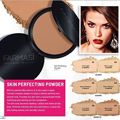 Farmasi Make Up Face Perfecting Pressed Powder No 03 Neutral Medium ...