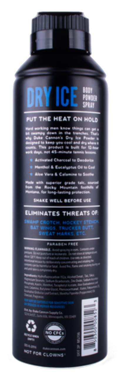 Duke Cannon Trench Warfare Body Powder Dry Ice - 6 oz Deodorizing ...