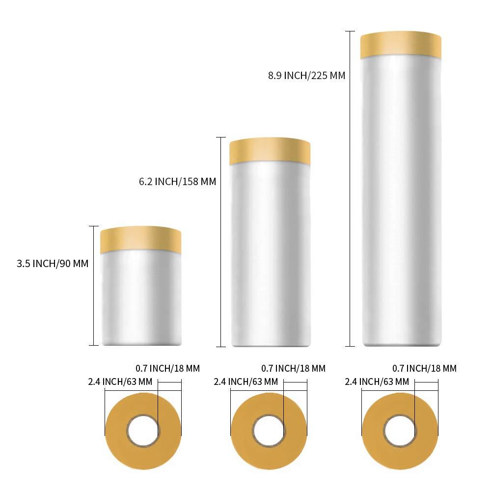 MyLifeUNIT Tape and Drape - Automotive Painting Covering Masking Paper ...