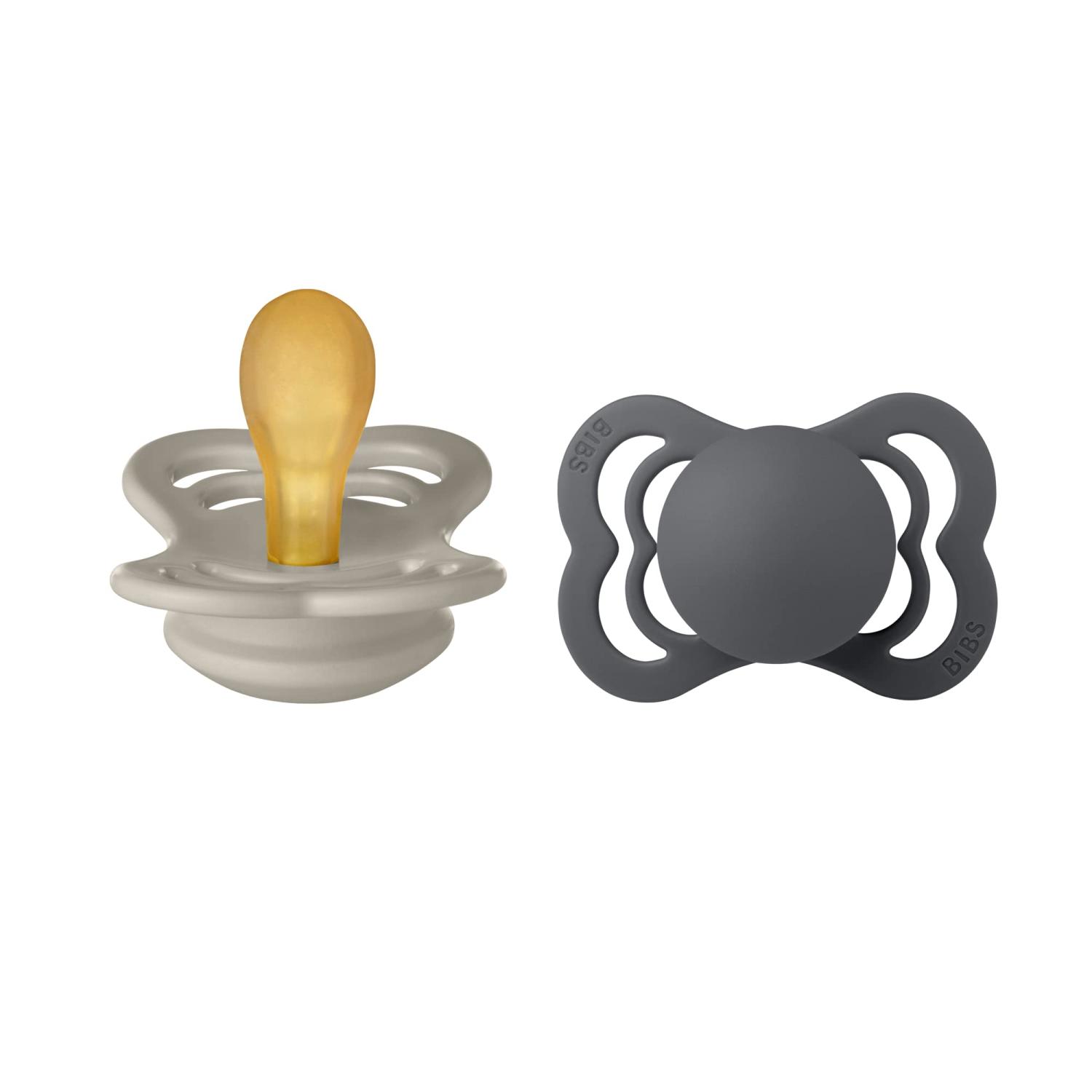 Buy BIBSS Supreme Schnuller 2-Pack | BPA-Free Natural Rubber Pacifiers ...