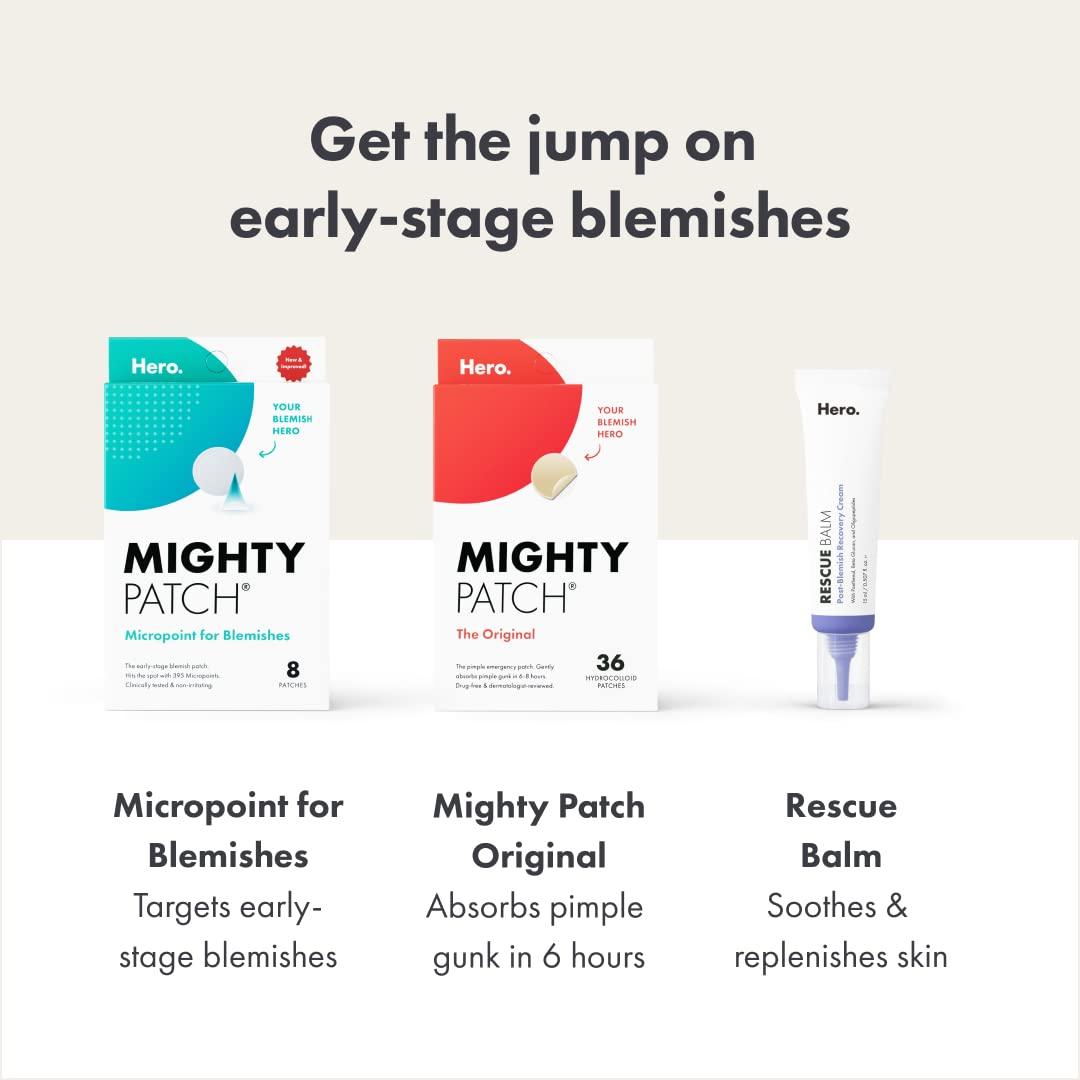 Hero Cosmetics Mighty Patch Micropoint - Hydrocolloid Acne Spot ...