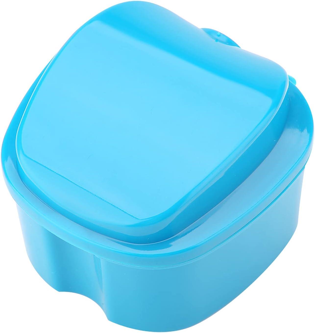 Buy Verdant Touch Denture Container | Light Blue Storage Box with ...