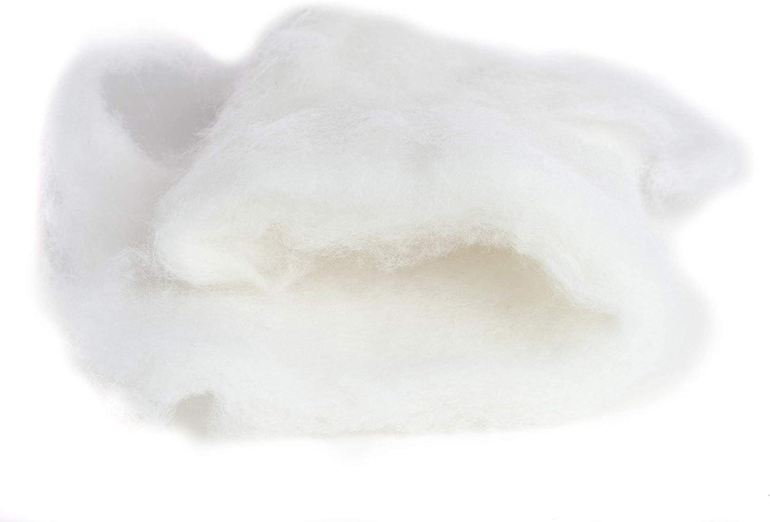 DHG Maori Wool Batt 3.5 oz - Snow White Snow Color - 100% Pure New ...